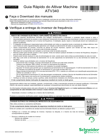 Schneider Electric Altivar Machine ATV340 Guia rápido | Manualzz