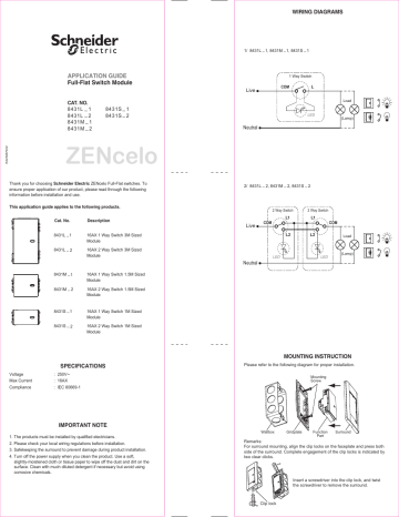 Schneider Electric APPLICATION Instruction Sheet | Manualzz