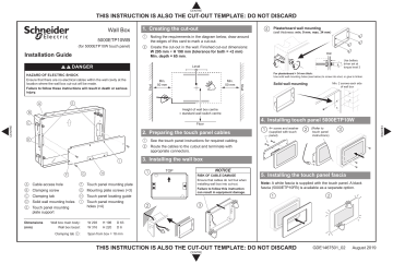 Schneider Electric C-Bus- Wall Box Instruction Sheet | Manualzz