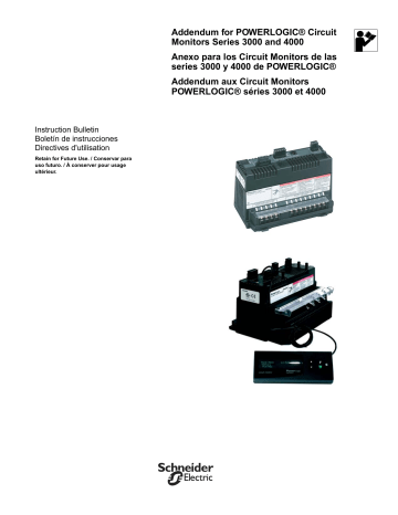 Schneider Electric CM3 and CM4 Mode d'emploi | Manualzz
