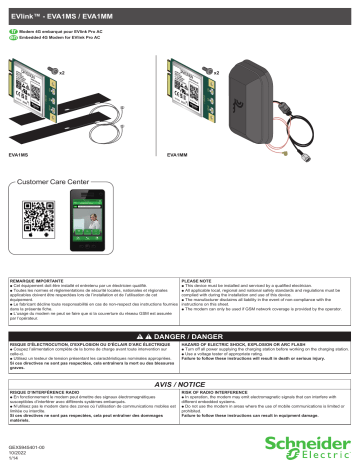 Schneider Electric EVlink Pro AC Instruction Sheet | Manualzz