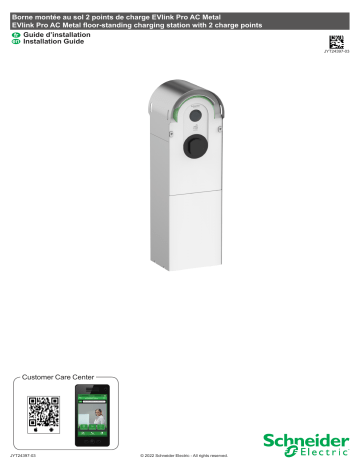 Schneider Electric EVlink Pro AC Instruction Sheet | Manualzz