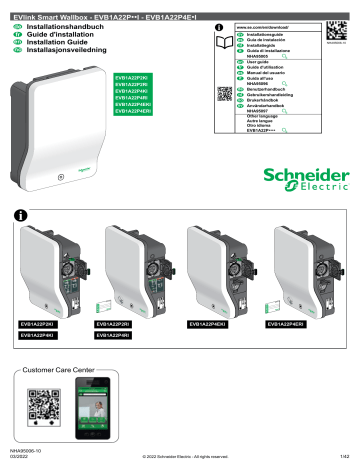 Schneider Electric EVlink Smart Wallbox Instruction Sheet | Manualzz