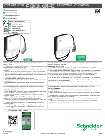 Schneider Electric EVlink Wallbox Instruction Sheet | Manualzz