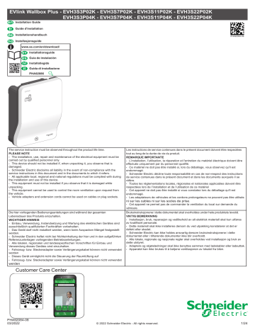 Schneider Electric EVLink Wallbox Plus Instruction Sheet | Manualzz