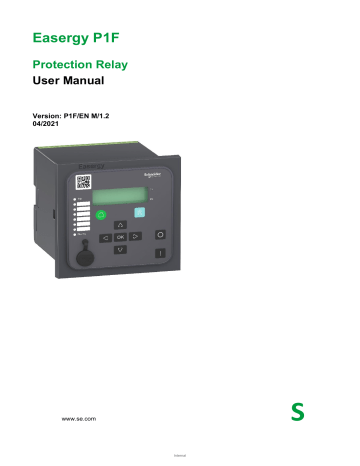 Schneider Electric Easergy P1 User Manual | Manualzz