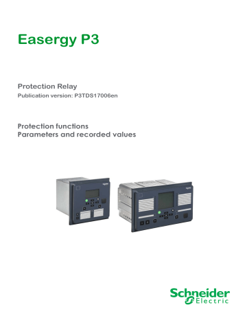 Schneider Electric Easergy P3 Protection Relays User Manual | Manualzz