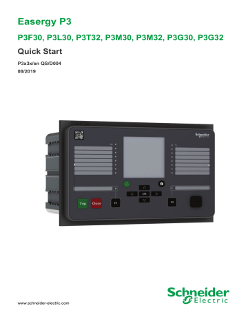 Schneider Electric Easergy P3x3x Instruction manual | Manualzz