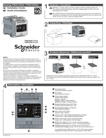 Schneider Electric PS25 Installation Guide | Manualzz