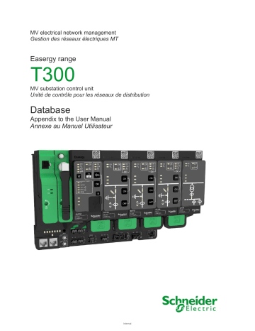 Schneider Electric T300 Database User Manual | Manualzz