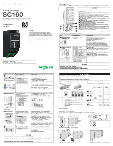 Schneider Electric Easergy T300 Installation Guide | Manualzz