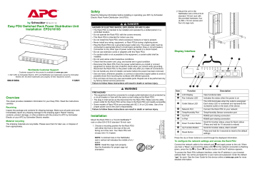 Schneider Electric EPDU1016S User Guide | Manualzz