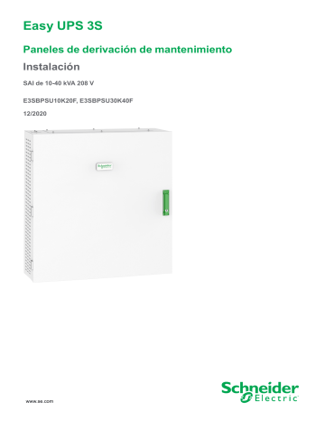 Schneider Electric Easy UPS 3S Guía del usuario | Manualzz