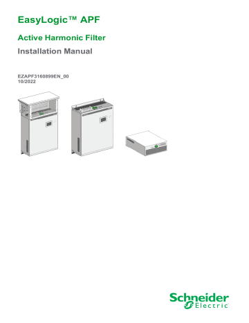 Schneider Electric EasyLogic™ APF Active Harmonic Filter Installation ...