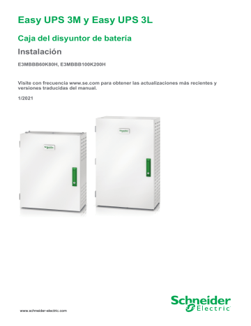 Schneider Electric Easy UPS 3M / Easy UPS 3L Caja del disyuntor de ...