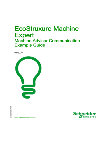Schneider Electric EcoStruxure Machine Expert User Guide | Manualzz