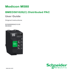 Schneider Electric Modicon M580 - User manual, System Planning Guide, Reference manual