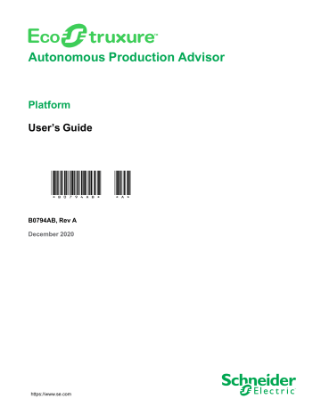 Schneider Electric EcoStruxure Autonomous User's guide | Manualzz