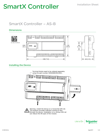 Schneider Electric SmartX Controller User Guide | Manualzz