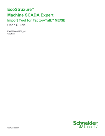 Schneider Electric EcoStruxure™ Machine SCADA Expert User Guide | Manualzz