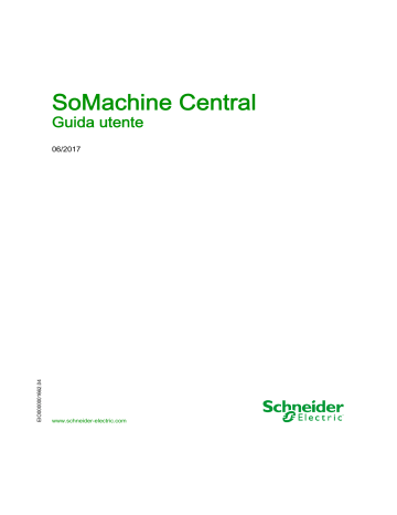 Schneider Electric SoMachine Central Guida utente | Manualzz