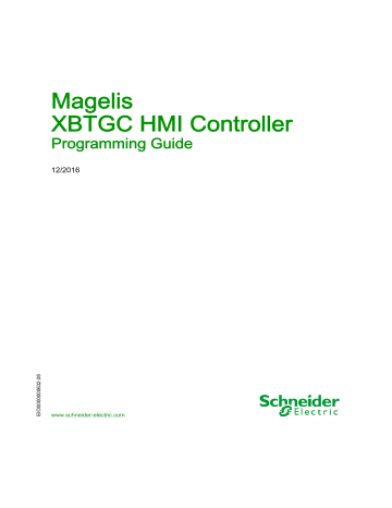 Schneider Electric Magelis XBTGC HMI Controller User Guide | Manualzz