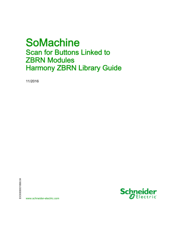 Schneider Electric SoMachine Scan User Guide | Manualzz