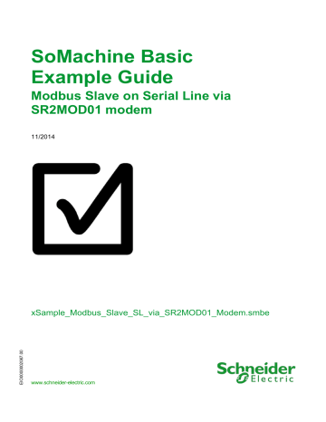 Schneider Electric SoMachine Basic User Guide | Manualzz