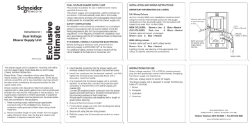 Schneider Electric Exclusive- Dual Voltage Shaver Supply Unit User ...