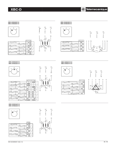 Schneider Electric Cam switches. Type XBC D User guide | Manualzz