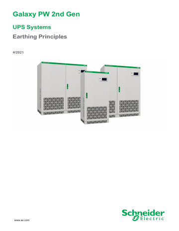 Schneider Electric Galaxy PW 2nd Gen User Guide | Manualzz