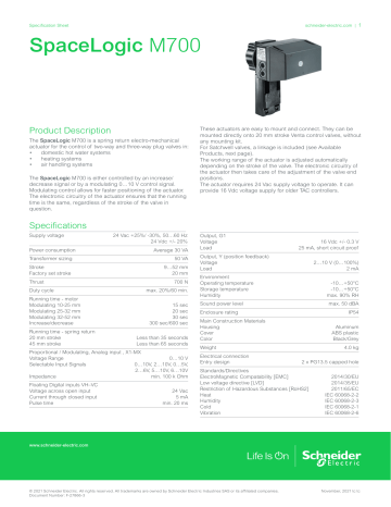 Schneider Electric SpaceLogic M700 Instruction Sheet | Manualzz