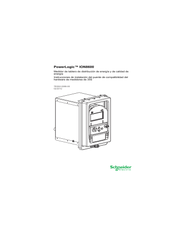 Schneider Electric ION8600 Guía del usuario | Manualzz
