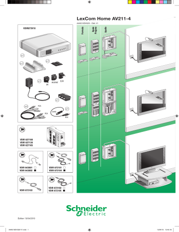 Schneider Electric LexCom Home AV211-4 Manuel utilisateur | Manualzz