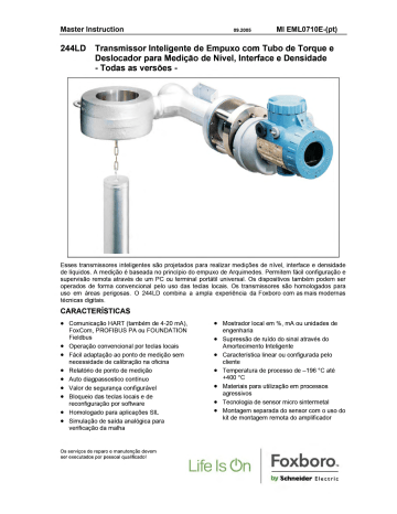 Schneider Electric 244LD Transmissor Inteligente de Empuxo com Tubo de ...