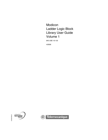 Schneider Electric Ladder Logic Block Library User Guide | Manualzz