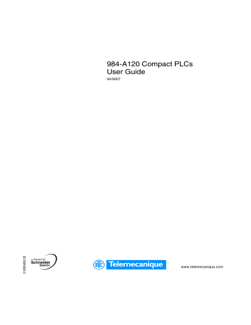 Schneider Electric 984-A120 Compact PLCs User Guide | Manualzz