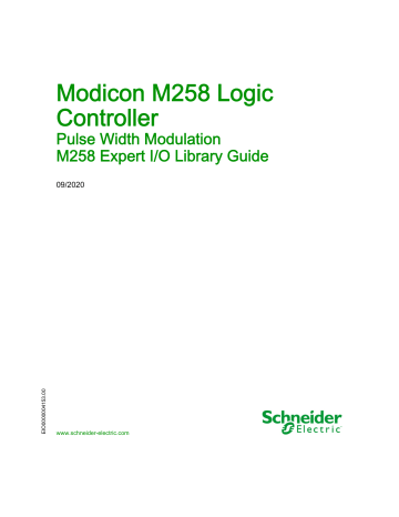 Schneider Electric Modicon M258 User Guide | Manualzz