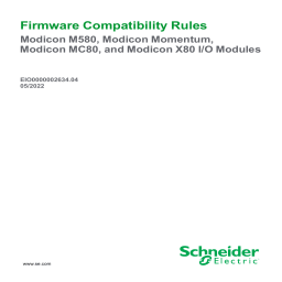 Schneider Electric Modicon M580 - User manual, System Planning Guide, Reference manual