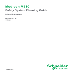Schneider Electric Modicon M580 - User manual, System Planning Guide ...