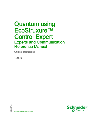 Schneider Electric Quantum using EcoStruxure™ Control Expert - Experts ...