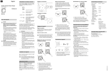 Schneider Electric Odace Mode d'emploi | Manualzz
