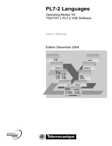Schneider Electric PL7-2 Languages User Guide | Manualzz