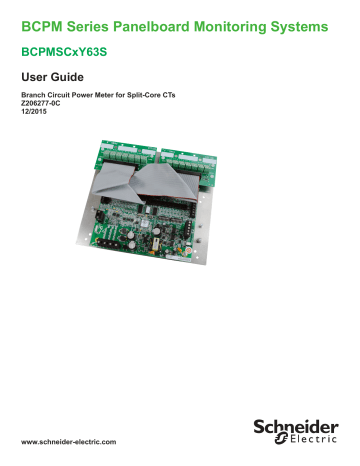 Schneider Electric PowerLogic™ BCPMSCxY63S Branch Circuit Power Meter ...