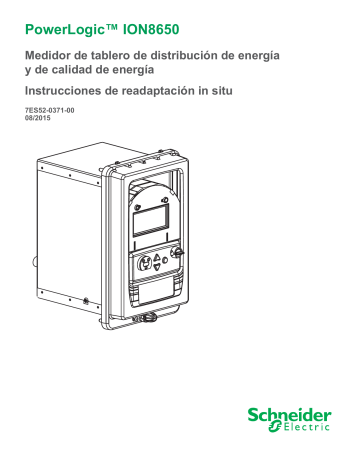 Schneider Electric PowerLogic ION8650 Manual de usuario | Manualzz