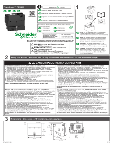 Schneider Electric PowerLogic™ PM5563 Manuel utilisateur | Manualzz