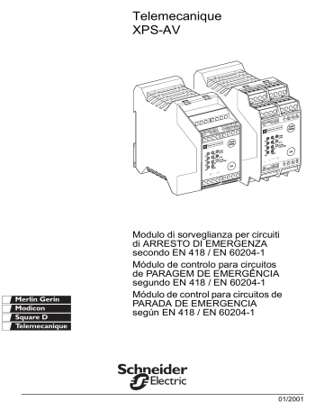 Schneider Electric XPSAV... Safety module Manual de usuario | Manualzz