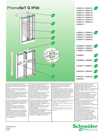 Schneider Electric PrismaSeT G Manuale utente | Manualzz