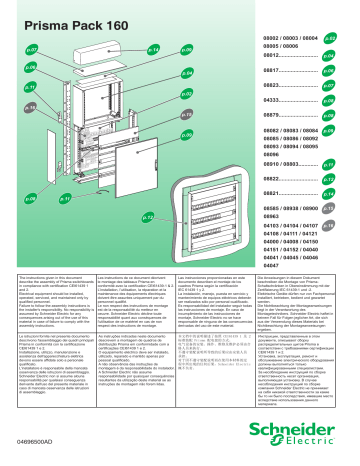 Schneider Electric Prisma Plus pack G Manuale utente | Manualzz
