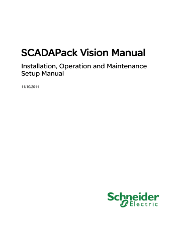 Schneider Electric SCADAPack Vision User Manual | Manualzz